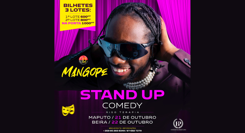 Stand Up Comedy - Mangope em Moçambique - 21 de outubro - RDP África - RTP